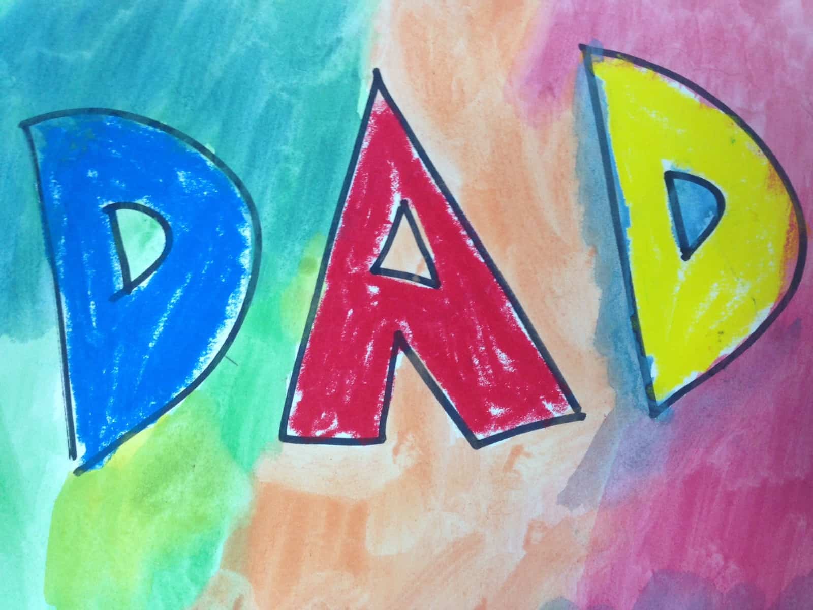 Dad: Crayon Resist Project | Budding Artists